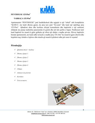 Përshkrimi i kompleksit banesor KAWA Group | PDF