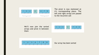 Quick sort algorithm | PPTX