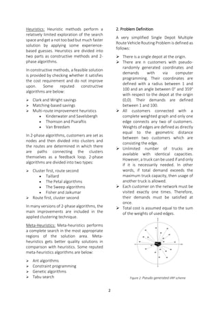 A feasible solution algorithm for a primitive vehicle routing problem | PDF
