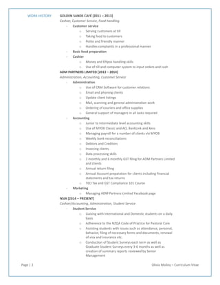 Olivia Molloy - CV | PDF