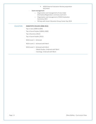 Olivia Molloy - CV | PDF