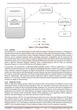 Education for Sustainable Development Understanding Students Choice of Business Education ...