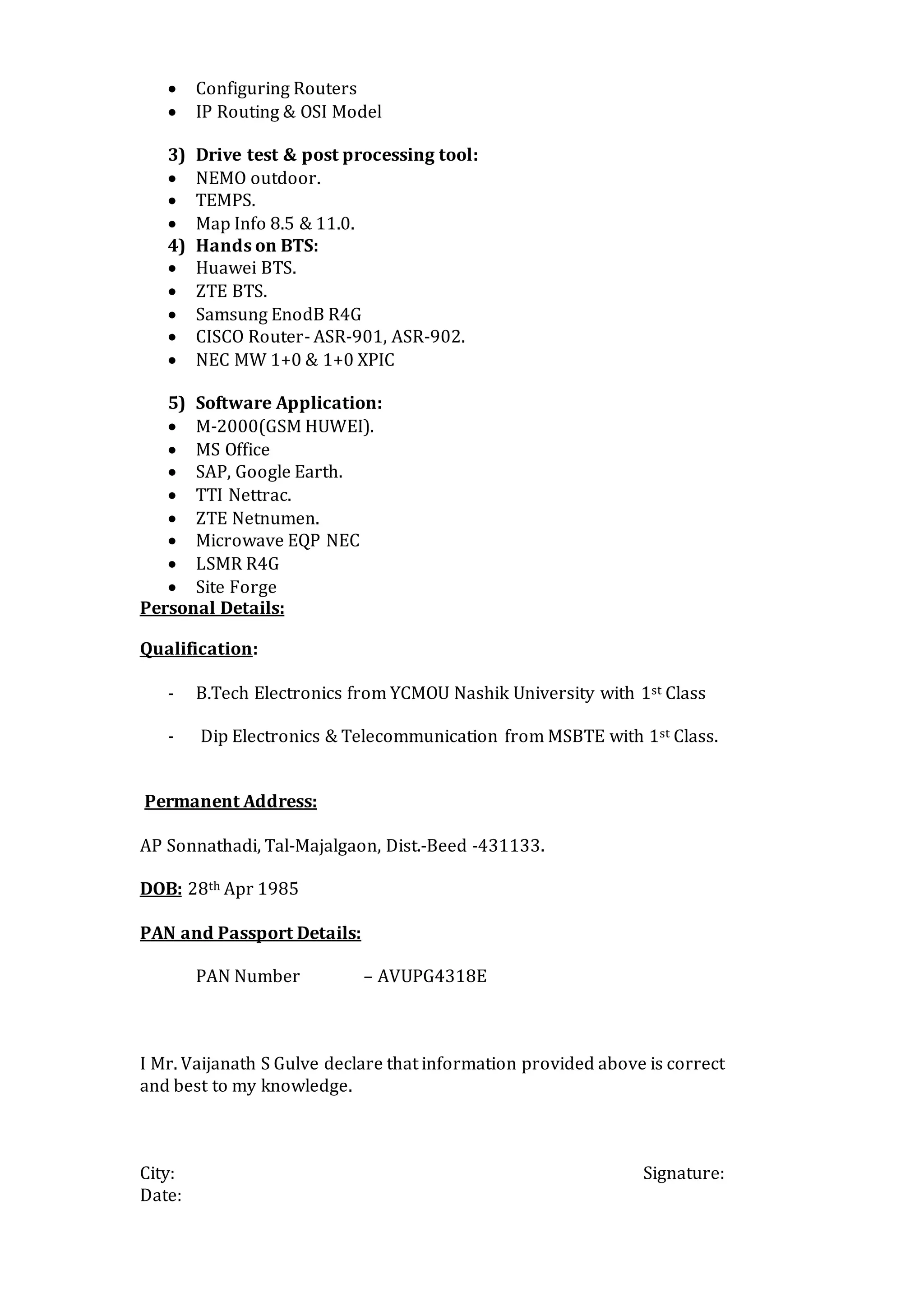 Vaijanath resume Updated | DOCX