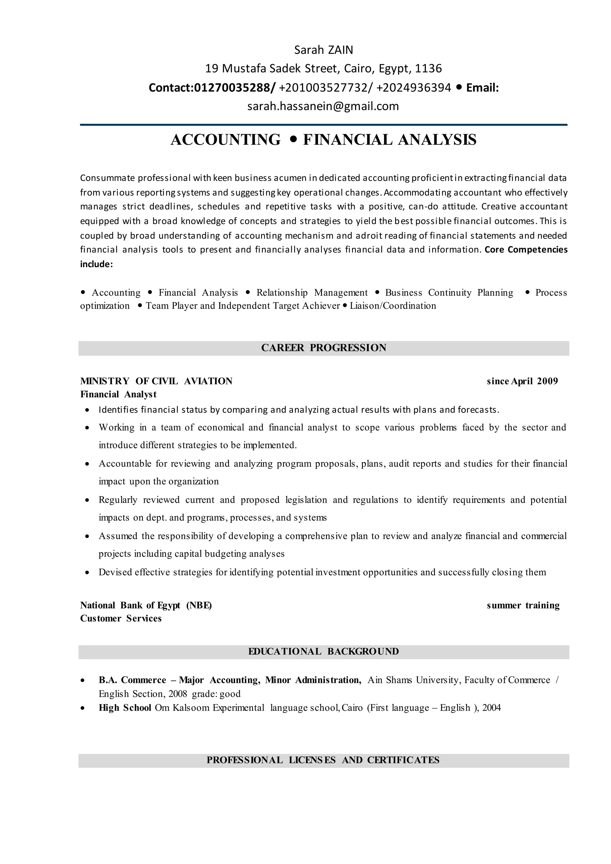 Sara_Zain_Resume_Nov | PDF