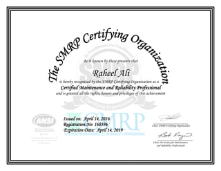 CMRP - CERTIFICATION | PDF
