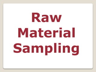 Training on sampling | PPTX