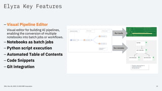 Building Notebook-based AI Pipelines with Elyra and Kubeflow | PPT