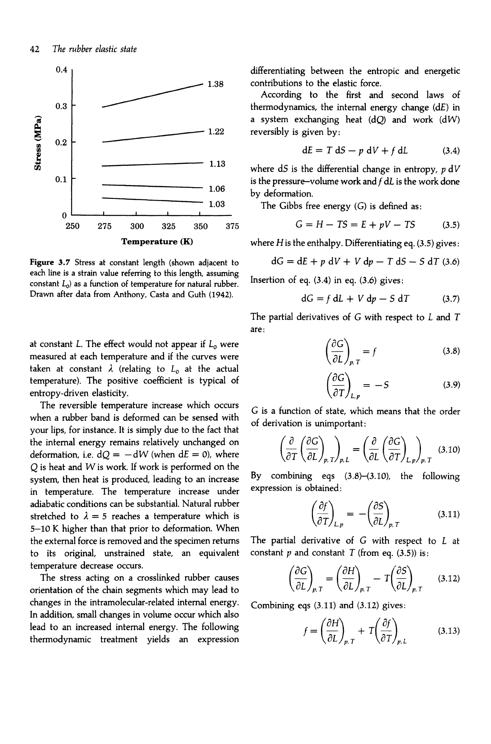 the rubber elastic state - polymer physics | PDF