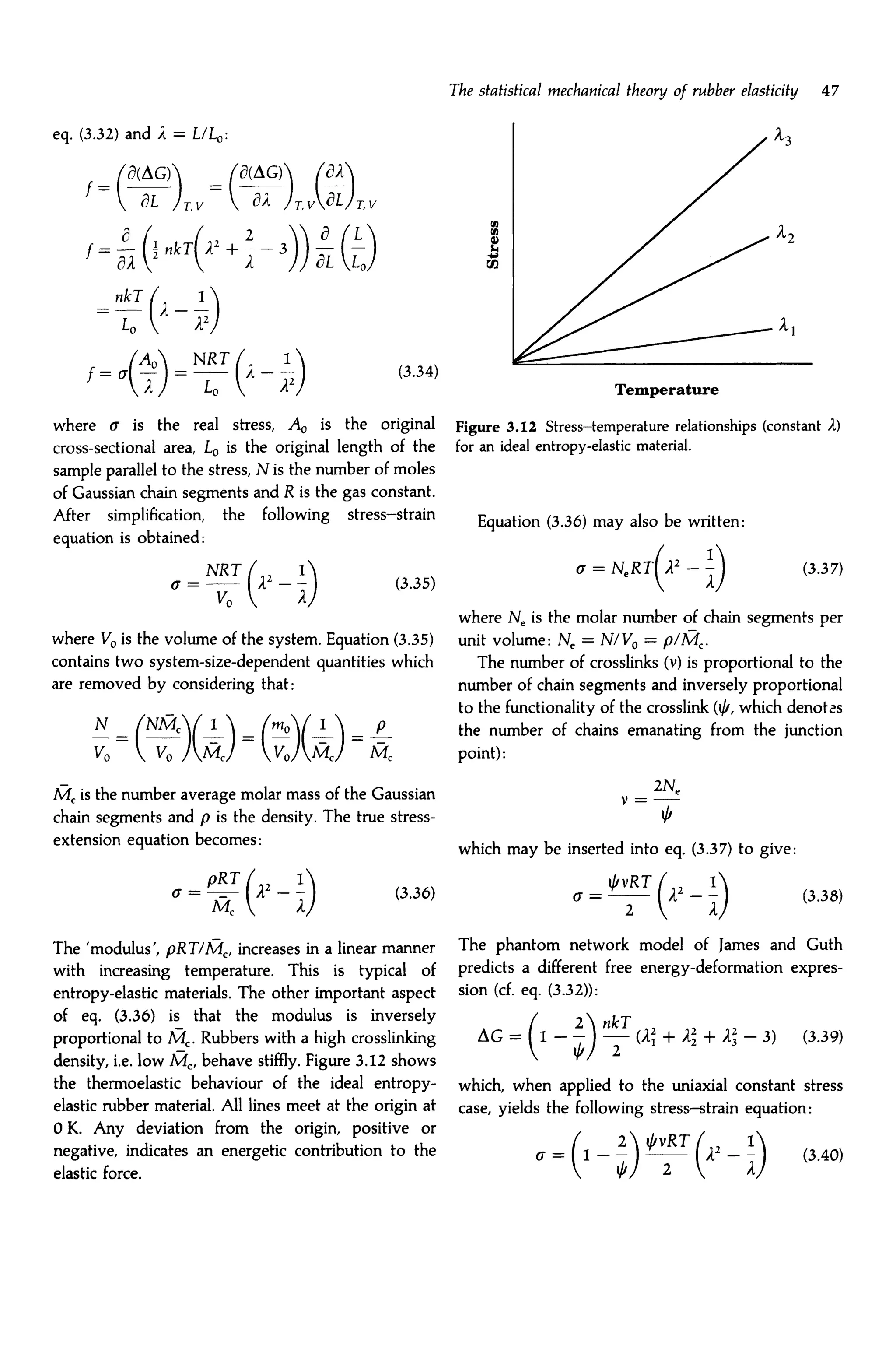 the rubber elastic state - polymer physics | PDF