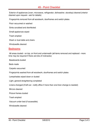 49 point checklist | PDF