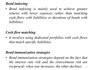 bond management strategies | PPTX