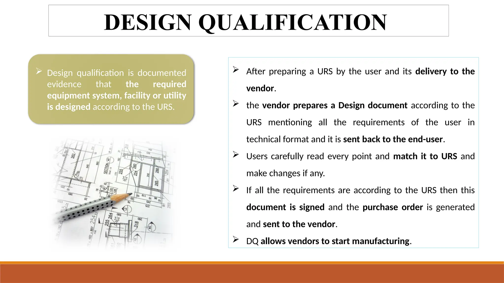 URS, DQ, IQ, OQ AND PQ OF THE FACILITIES. M PHARM 1ST YEAR , JADAVPUR UNIVERSITY DEPARTMENT OF ...