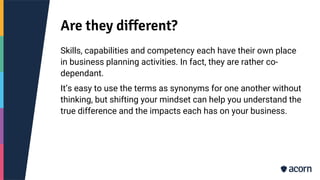 Skill vs Capability vs Competency | PDF