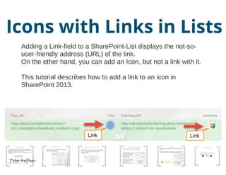 SharePoint Lesson #49: Linked icons in lists | PDF | Technology & Computing