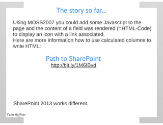 SharePoint Lesson #49: Linked icons in lists | PDF | Technology & Computing