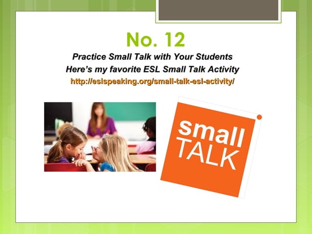 49 ways to make your esl speaking class awesome | PPT | Parenting ...