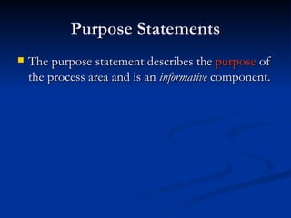 4-CMMI Process Area Components | PPT