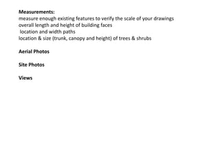 Site analysis parameters | PPTX