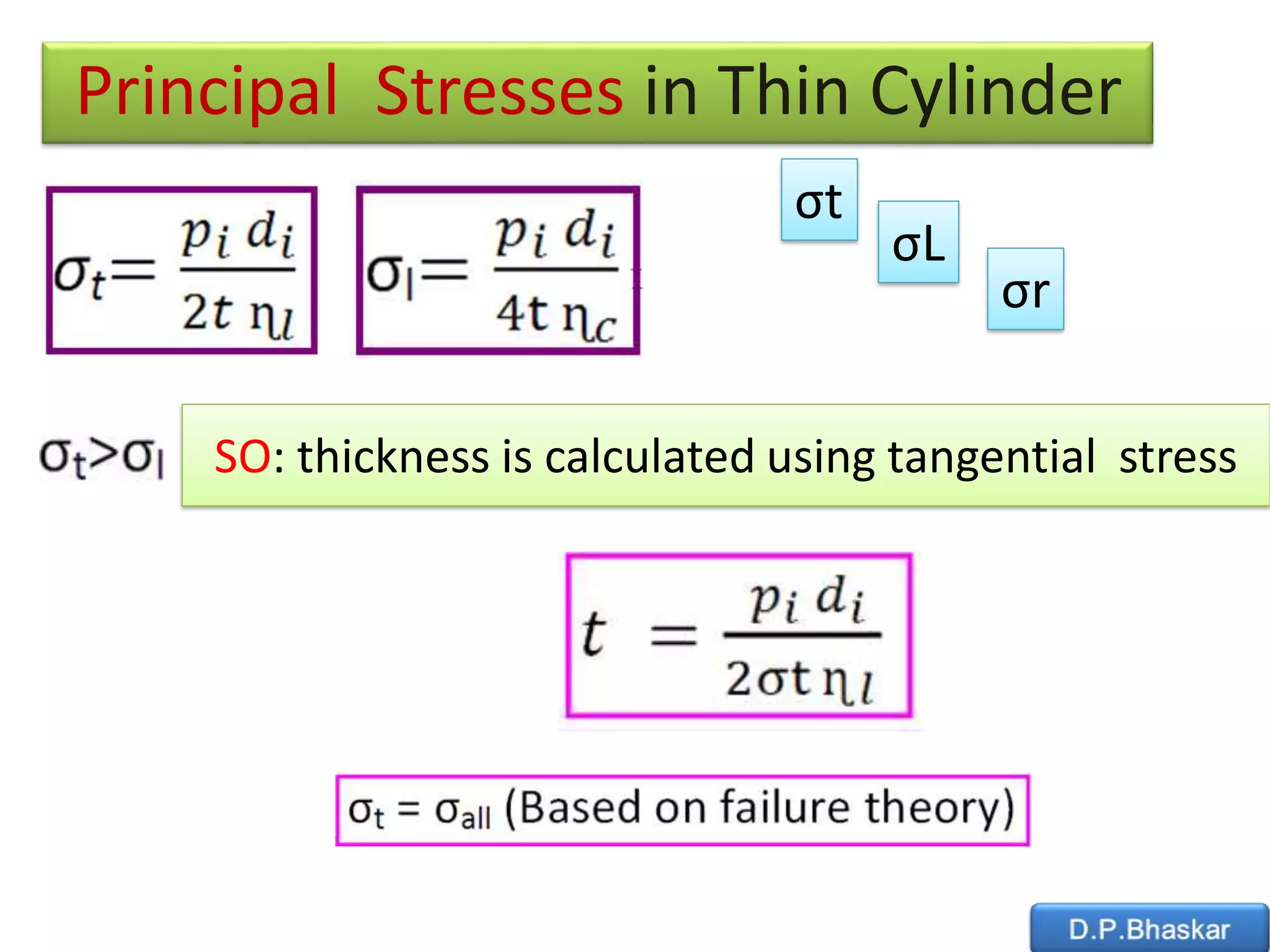 Thin and Thick Cylinders | PDF