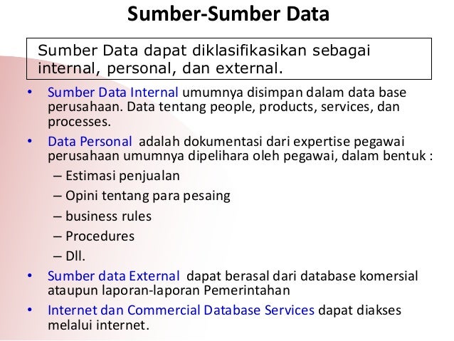 Bentuk Informasi & Sumber Data Marketing Intelligence _"Training ...