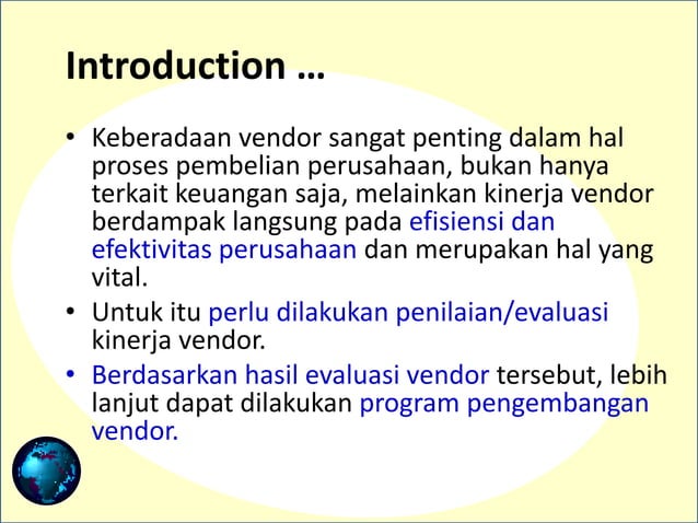 Vendor Development Program _Training "Effective PURCHASING MANAGEMENT ...