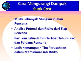 Sunk Costs vs Future Cost _Training "COST BENEFIT Analysis (CBA)". | PPTX