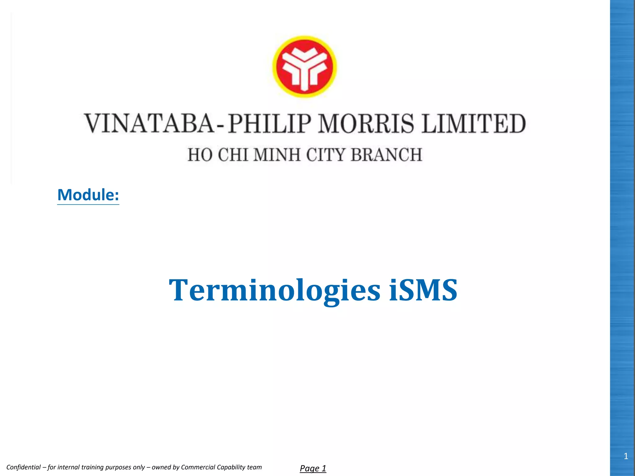 iSMS Training | PPT