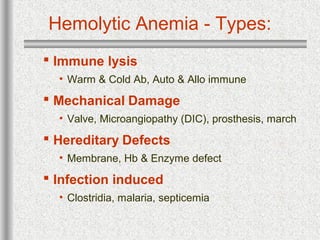 hemolytic anemia 1 | PPT