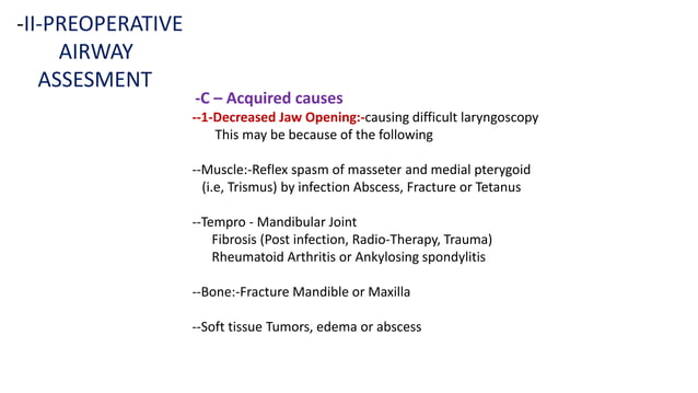 airway assessment part-1-Anesthesia | PDF | Ear, Nose and Throat ...