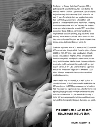 OregonACEsReport 2011 BRFSS data | PDF