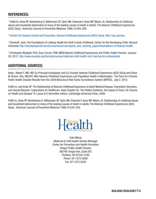 OregonACEsReport 2011 BRFSS data | PDF