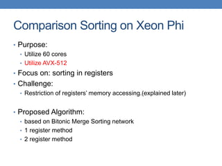 Register Sort Xeon Phi final | PPT