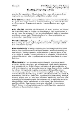 Installing & Upgrading Software | DOC | Computing | Technology & Computing