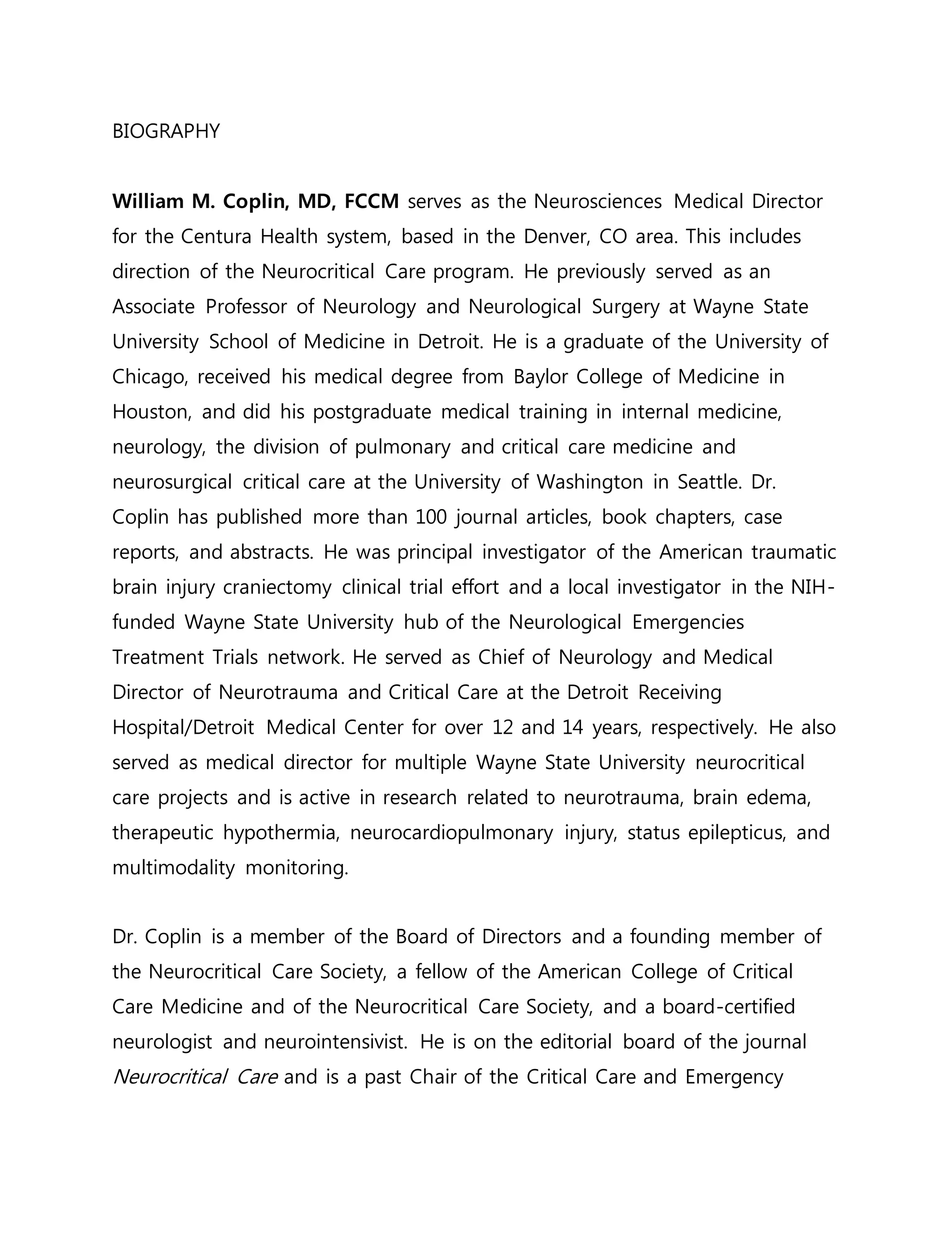 Coplin BIOGRAPHY | DOCX