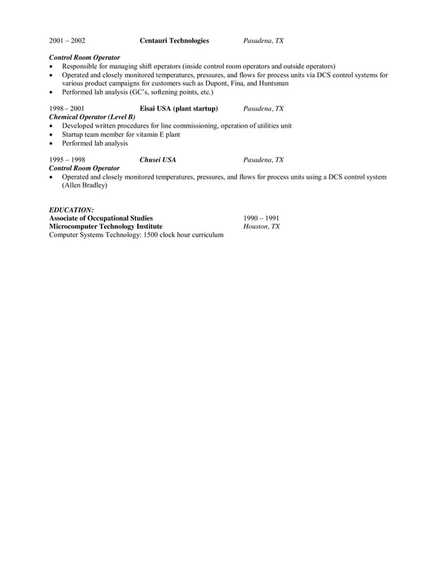 shaneopatchen_resume pipeline controller 082815 | PDF | Business ...