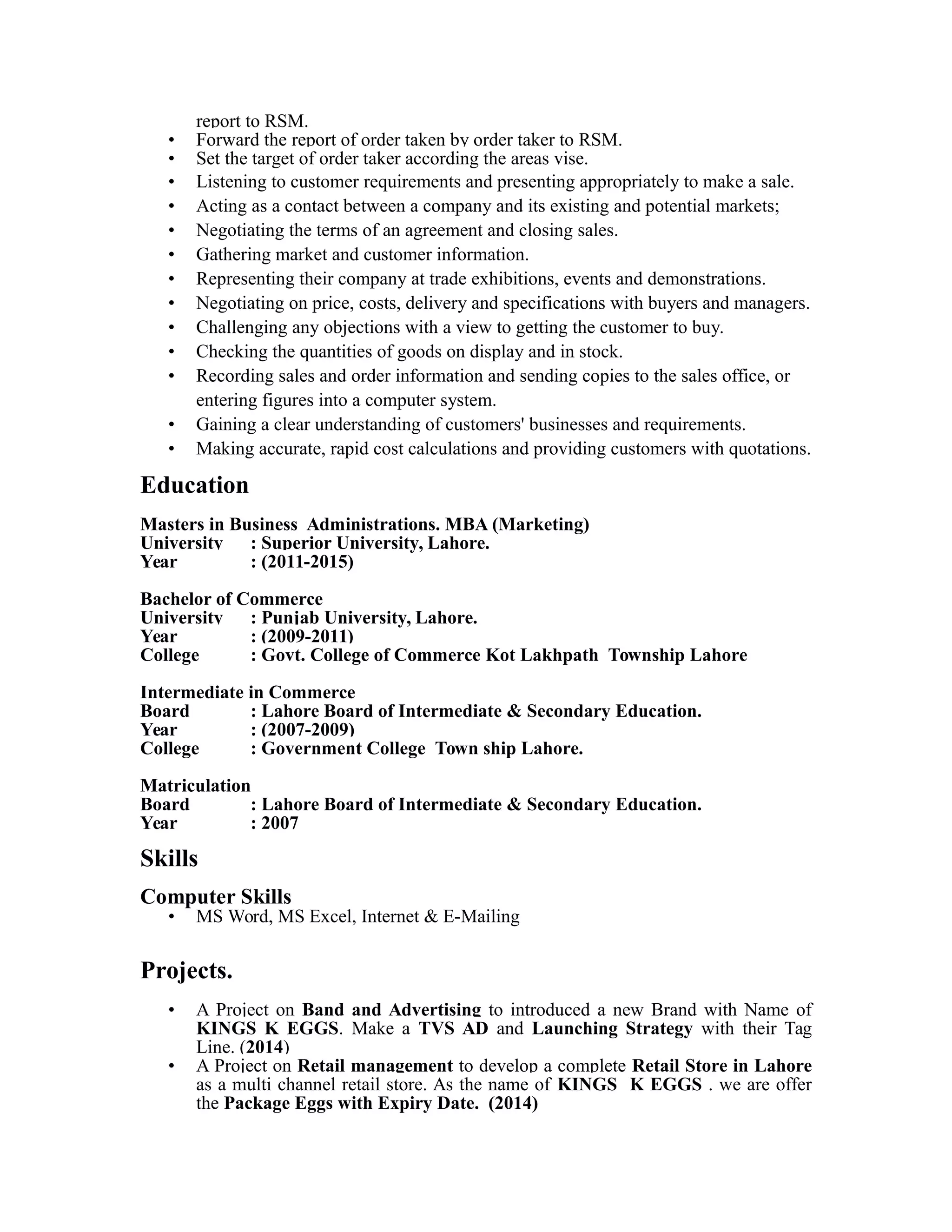 muhammad-shoaib-rasheed-cv-updated-2 - Copy | PDF