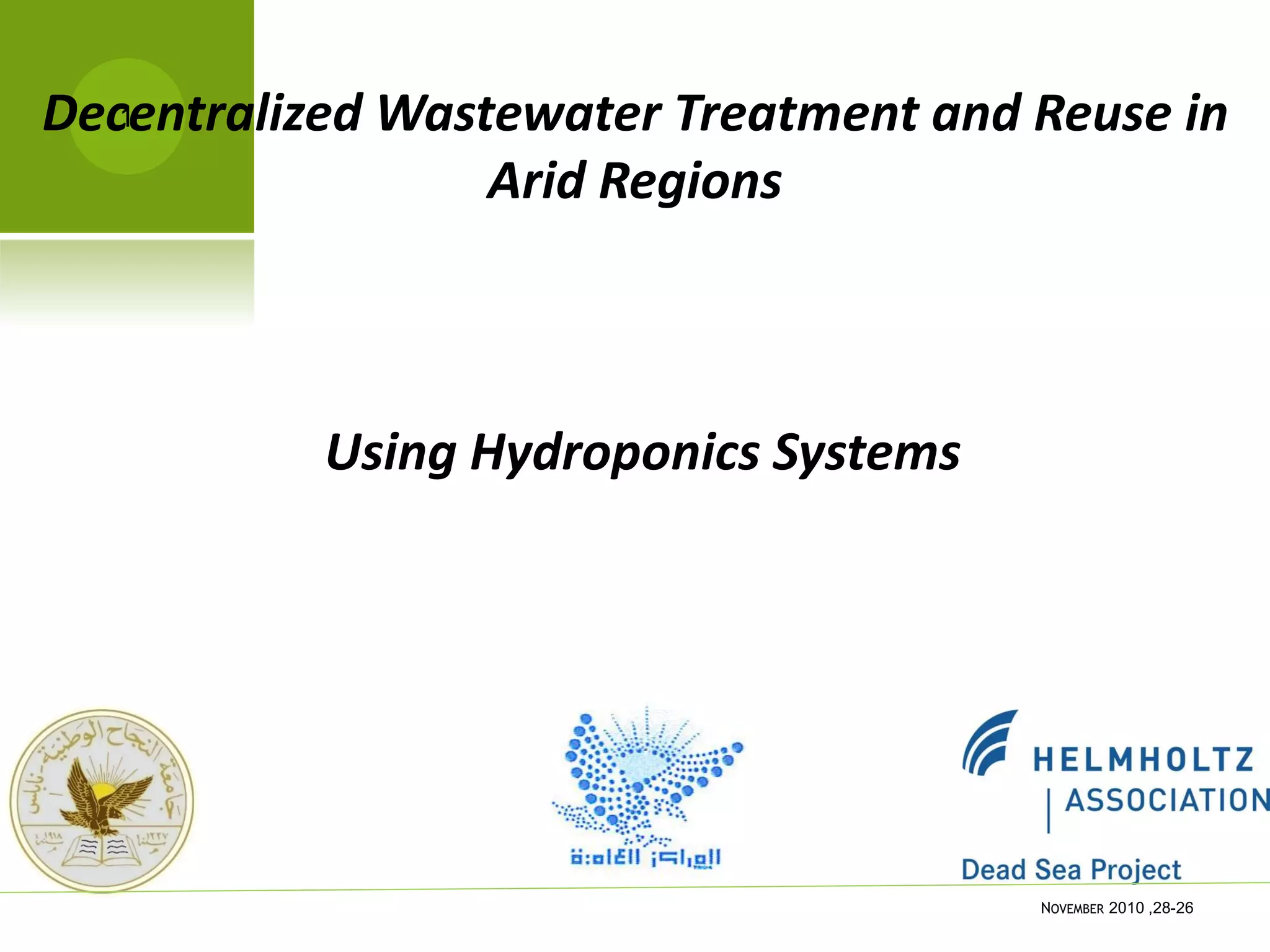Hydroponic systems for wastewater resue (1) | PPT