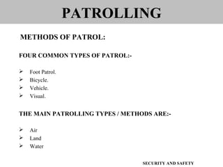 PATROLLING | PPT