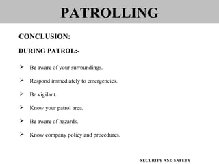 PATROLLING | PPT