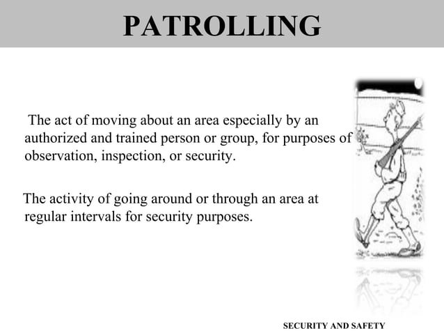 PATROLLING | PPT | Home Security | Home & Garden