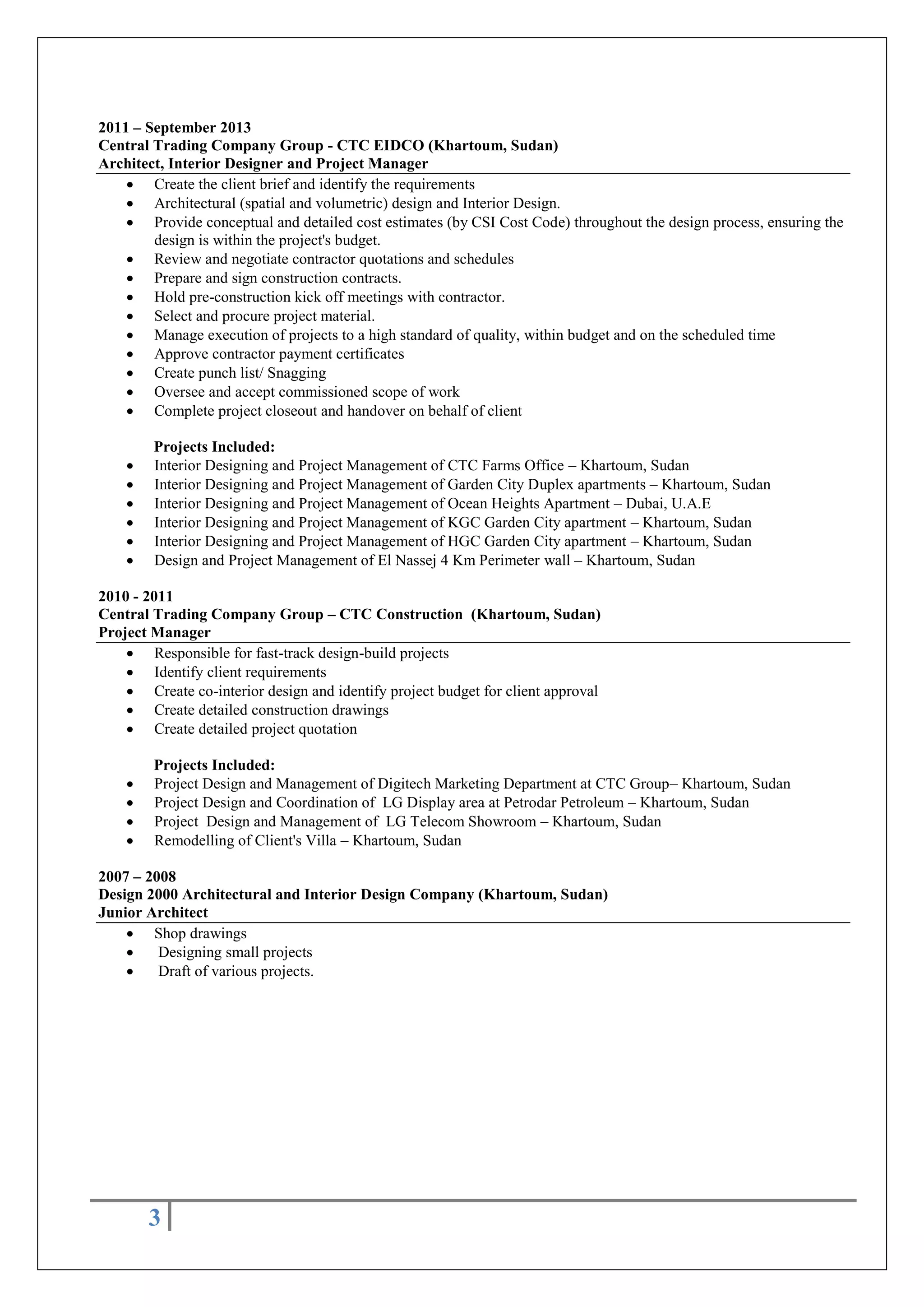 Lina Mohamed CV | PDF