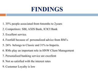 Presentation On HNW Initiatives and Customer Feedback (2) | PPTX