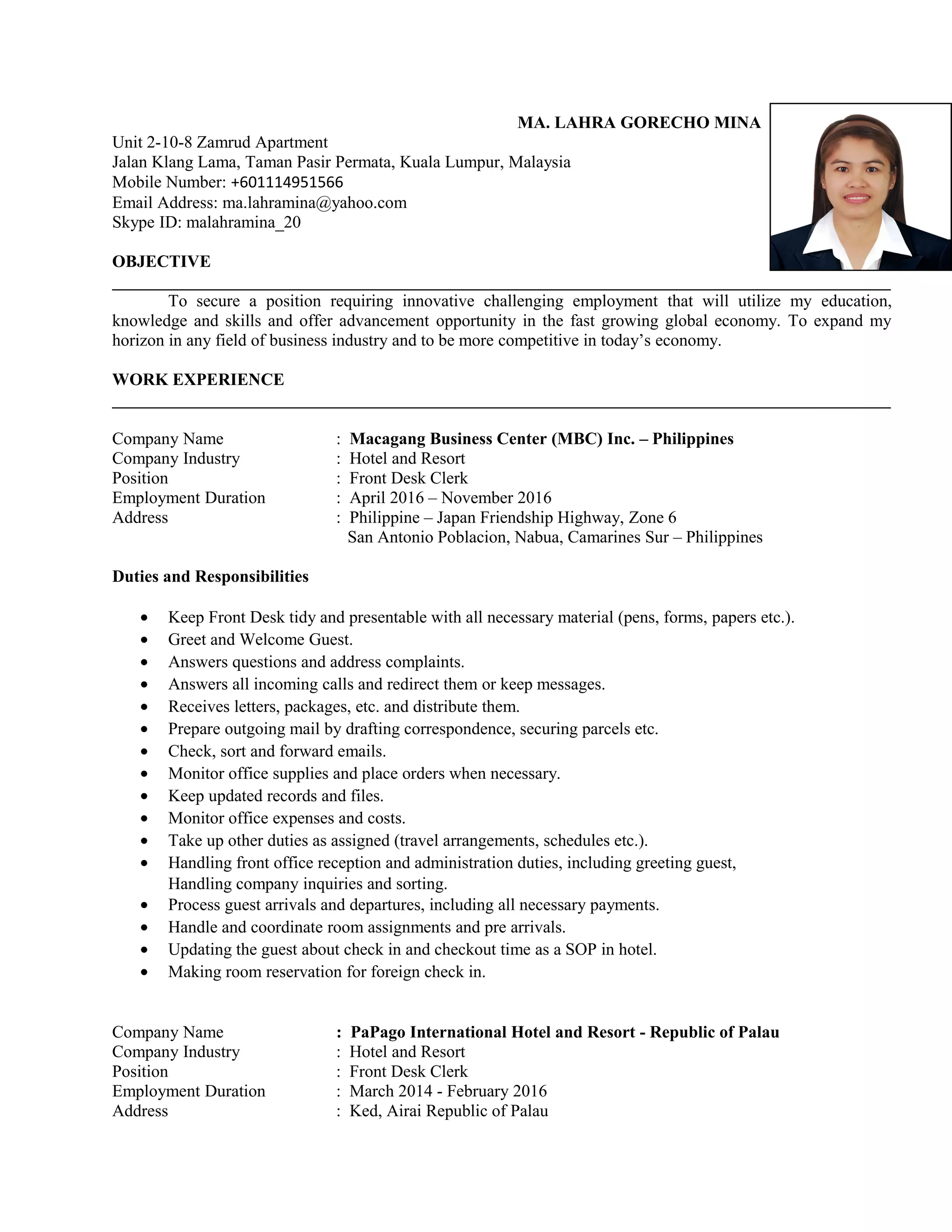 resume2016 | PDF