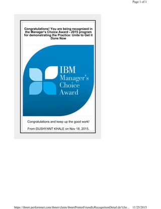 Manager's Choice Award | PDF