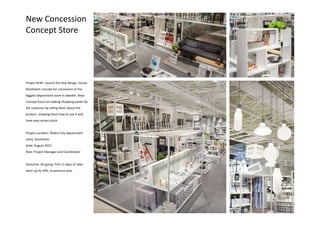 Work Samples - Concessions (Åhléns) | PPT