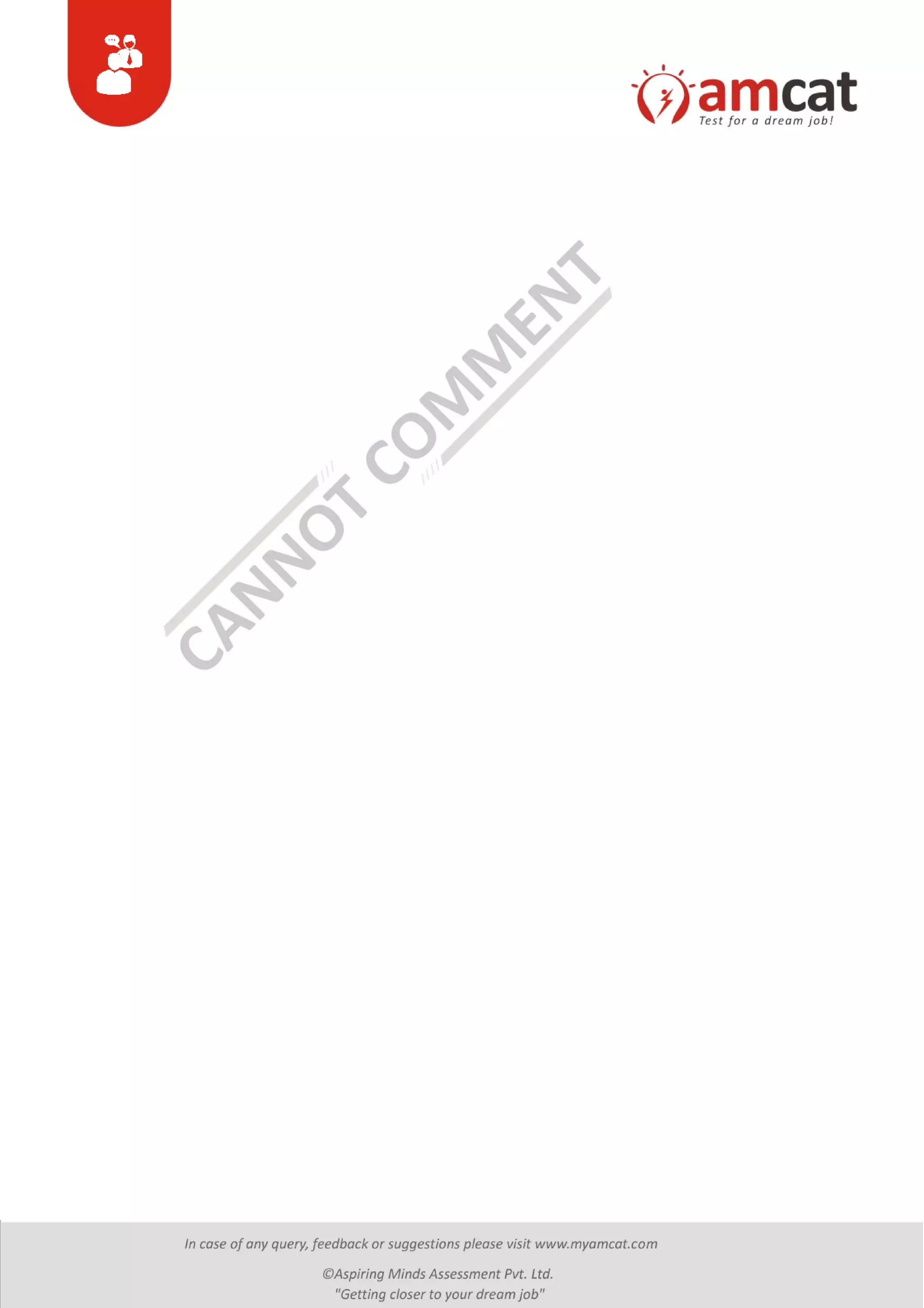 Amcat Certificate | PDF