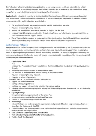 Education Strategy Document 2013 | PDF