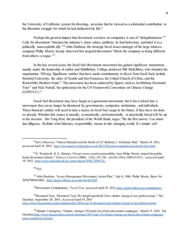 DivestmentProposalApril202015 | PDF