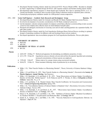 Resume - John D Miller | DOCX | Civil Engineering Industry | Industries