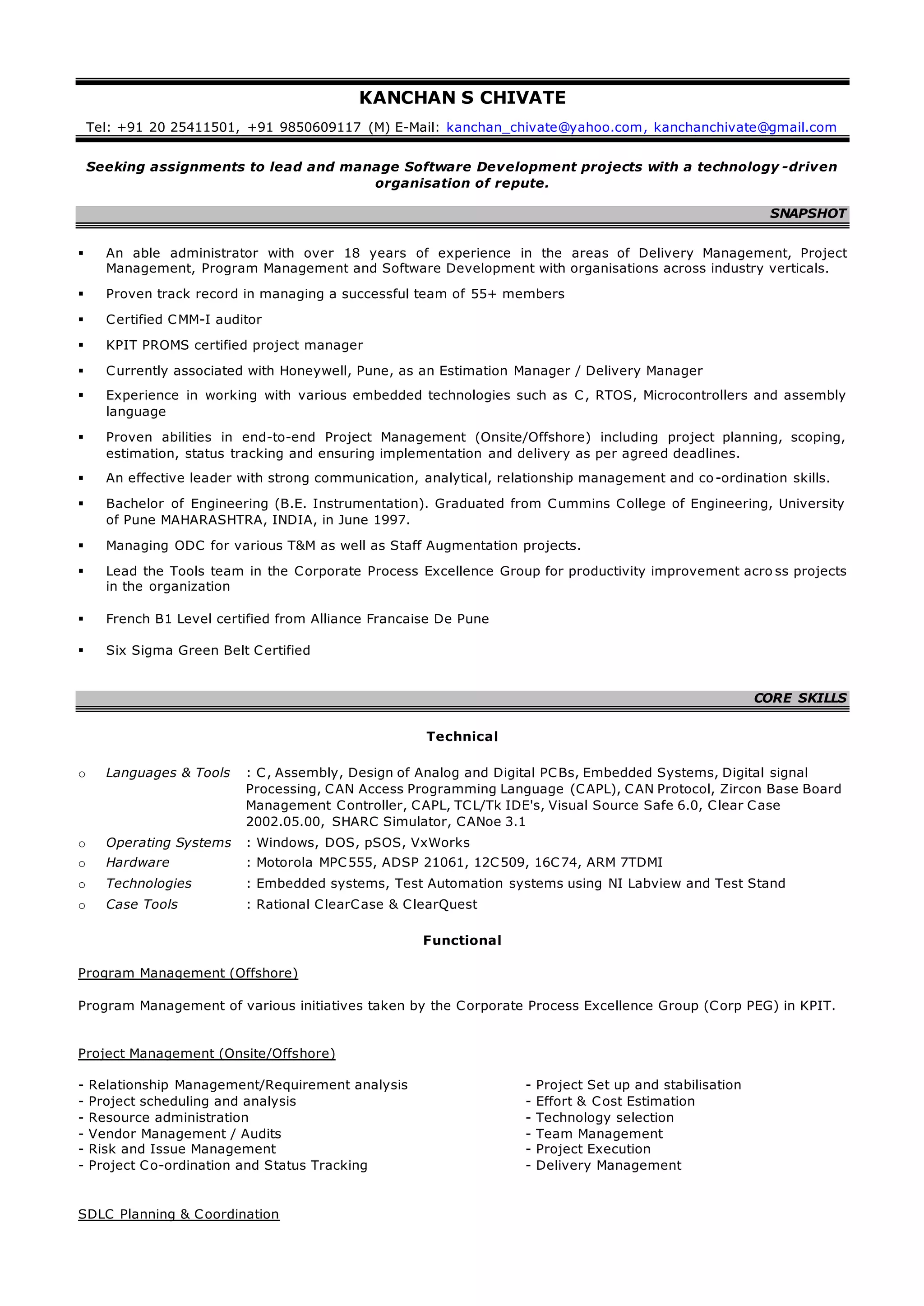 Kanchan_Chivate_Resume V3 | PDF